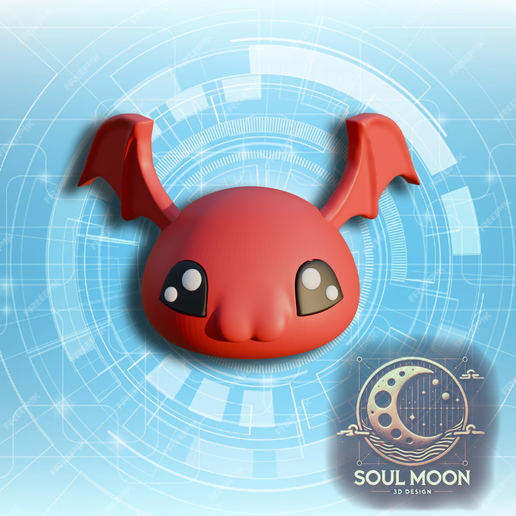 🐉 Jyarimon - 3D Printable Figure. Baby I - Digimon・ STL File for 3D ...