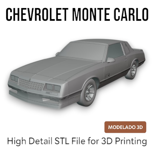 🚙 CHEVROLET MONTECARLO・ STL File for 3D printing・Cults