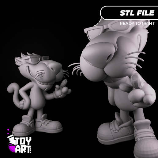 🐆 Chester Cheetah - Stylized STL Figure (Ready to Print)・ STL File for ...