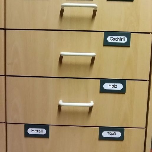 🔧 Drawer Labeling for Tidiness・Free STL File for ・Cults