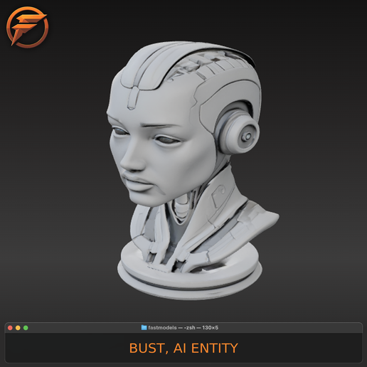 STL file AI ENTITY BUST 👤 ・3D printer design to download・Cults