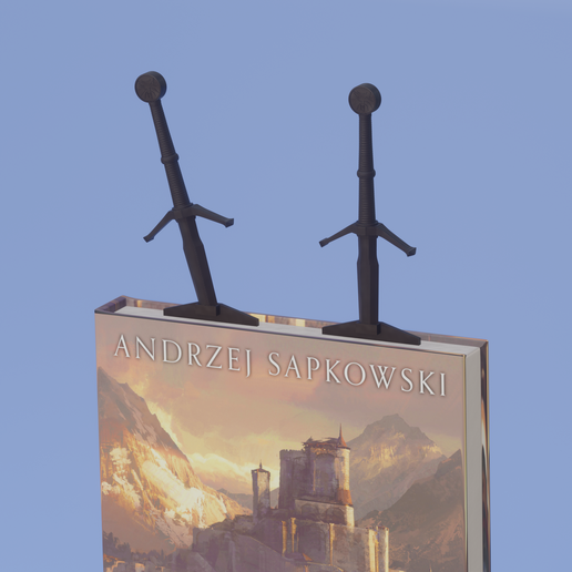 STL file Sword Bookmark | The Witcher Bookmark 🗡️ ・3D printable model ...