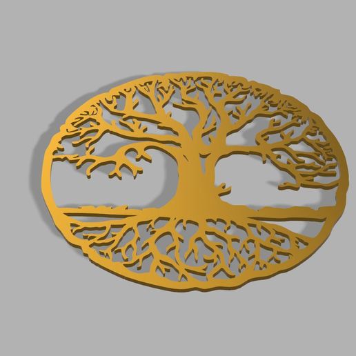 🌳 Tree of life relief・Free STL File for ・Cults