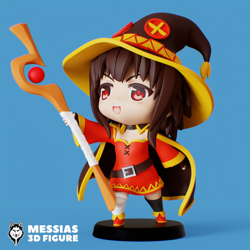 🐉 Megumin (June) Chibi・ 3D File for ・Cults