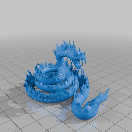 🎨 Firewyrm・Free 3D File for ・Cults