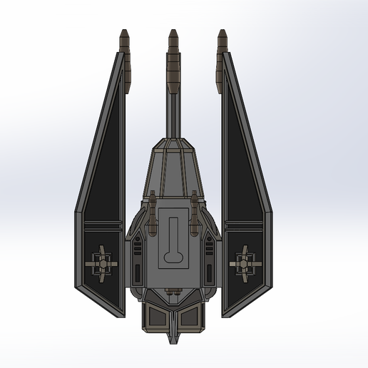 👔 StarWars Tie Phantom, Xwing Scale with Armada style mount point.・Free ...