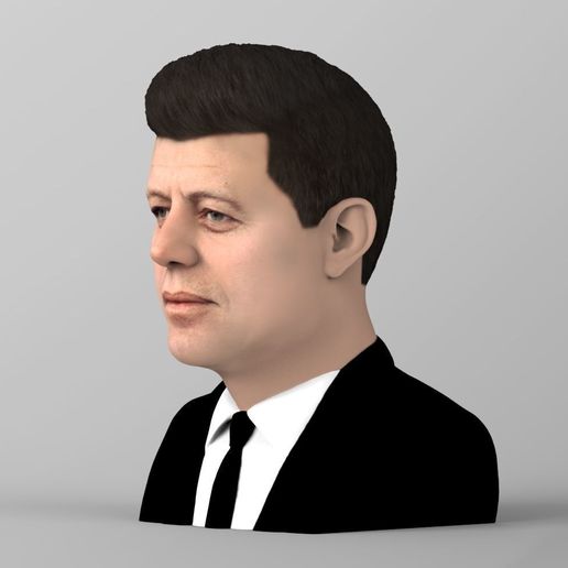 👤 John F. Kennedy bust for full color 3D printing・ 3D File for 3D ...