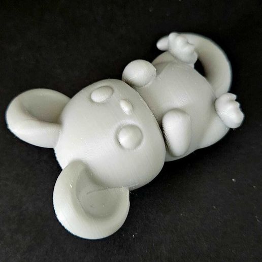 ⬇️ Cute Lying Down Mouse・ 3D File for 3D printing・Cults