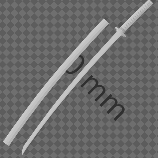 🗡️ Uchigatana・ STL File for 3D printing・Cults