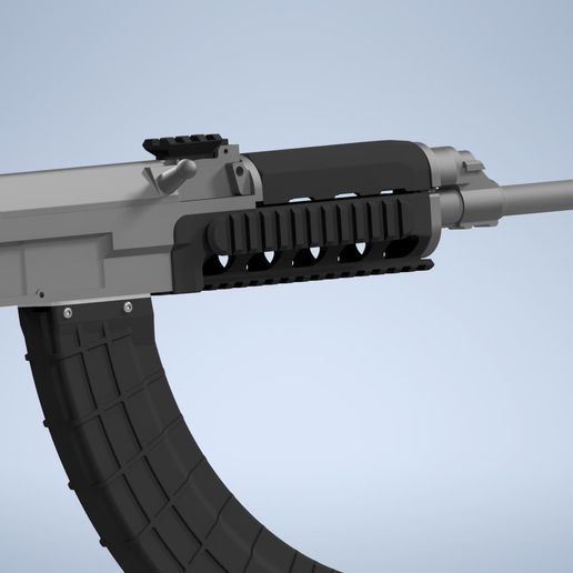 🔫 Lower Handguard vz.58 No.7・Free STL File for 3D printing・Cults