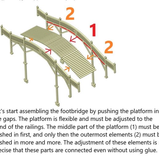 🪵 [ZM H0 scale] Wooden arched footbridge (FDM)・ STL File for 3D ...