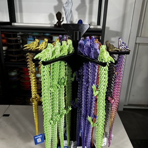 🐉 Articulated Dragon - Retail & Merchandising Counter Stand・ STL File ...