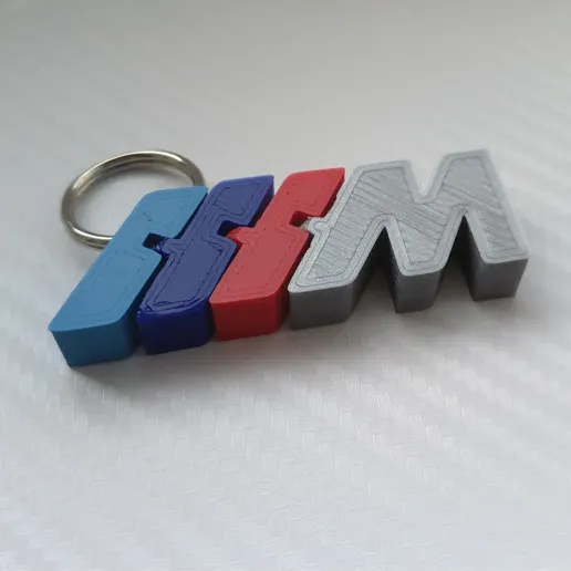 🗝️ BMW Logo Movable Keychain – Multi-Part 3D Printable Fidget Key Ring ...