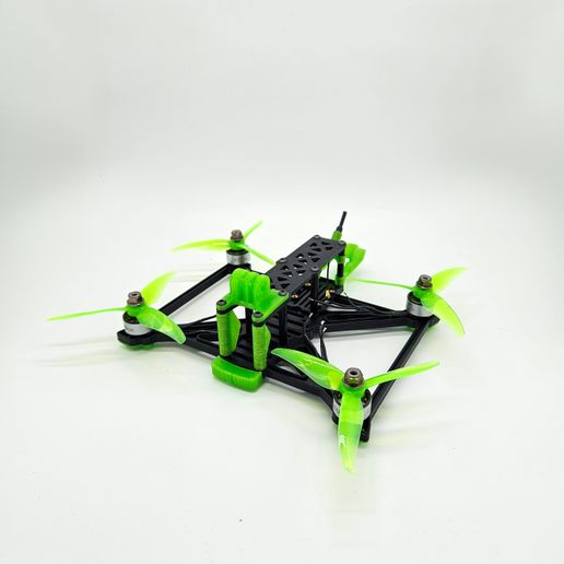 STL file FPV drone 4 inch freestyle frame 🖼️ ・3D printing template to ...