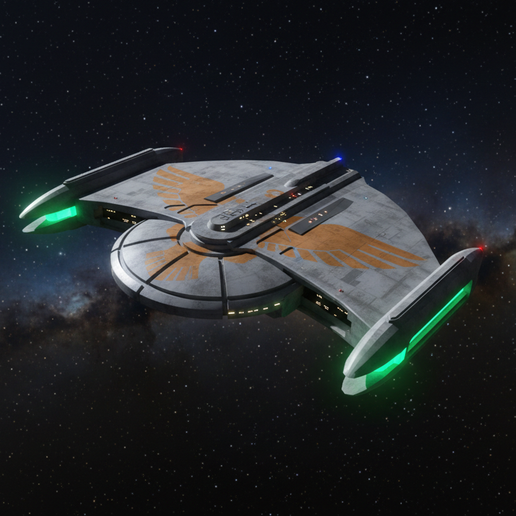 ⭐ Romulan Nebular Scout - star trek bird of prey type ship・ STL File ...
