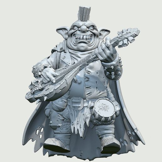 👺 Goblin Bard "Riff" - Menestrel com dedos cortados - Miniatura de RPG ...