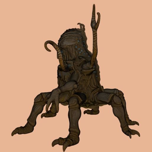 🎲 Xarv'Zhul, The Thousand-Eyed Herald・ STL File for 3D printing・Cults