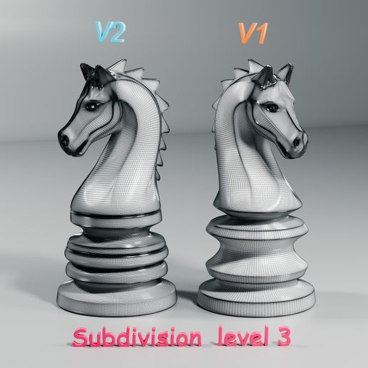 ♟️ Imperial Chess Knight Piece・ STL File for 3D printing・Cults