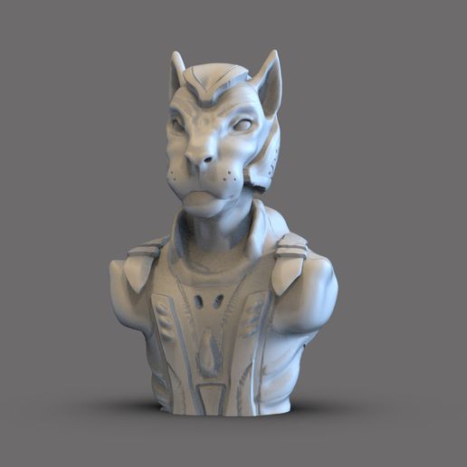 STL file Space Cat Bust 🛰 ・3D printable model to download・Cults