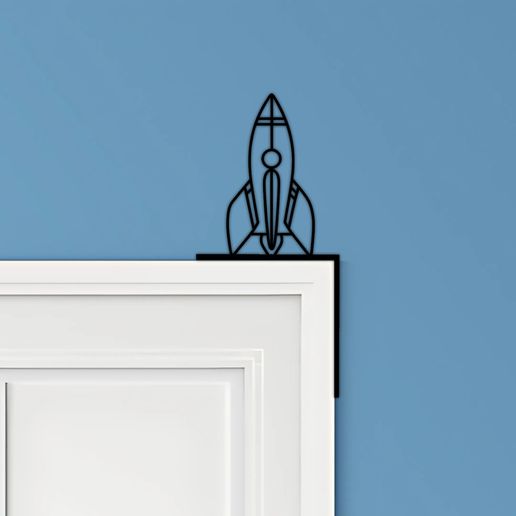 STL file Rocket Door Corner Decor 🚀 (OBJ)・Template to download and 3D ...