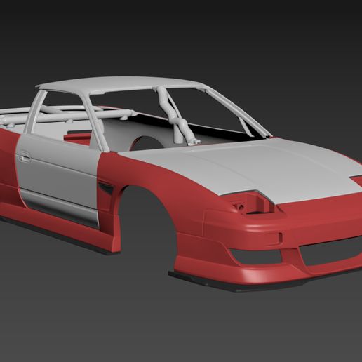 🧸 SPIRIT REI BODYKIT FOR NISSAN 180SX AOSHIMA 1/24・ STL File for 3D ...