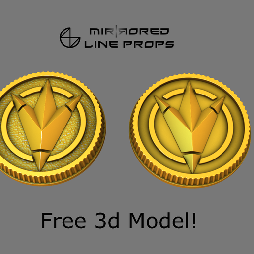 🪙 MMPR Master Morpher Power Coin Set・Free 3D File for 3D printing・Cults