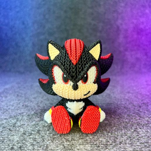 🦔 Shadow the Hedgehog Knitted - Crochet - Sonic・ 3D File for 3D ...