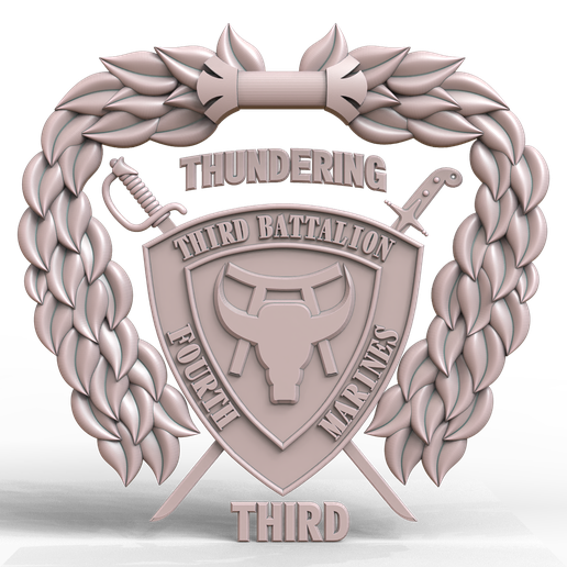 Файл 3D 3D Model STL File for CNC Router Laser & 3D Printer USMC 5 📁 ...