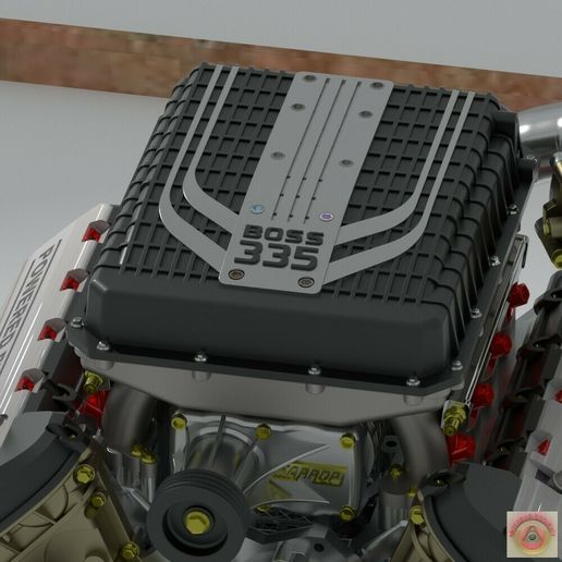 🚙 FORD BOSS 335 (Miami V8) - ENGINE・ STL File for 3D printing・Cults