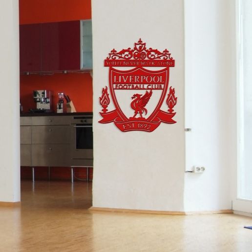 STL file LIVERPOOL FC FOOTBALL CLUB PREMIER LEAGUE LOGO 🏈 (3MF and DXF ...