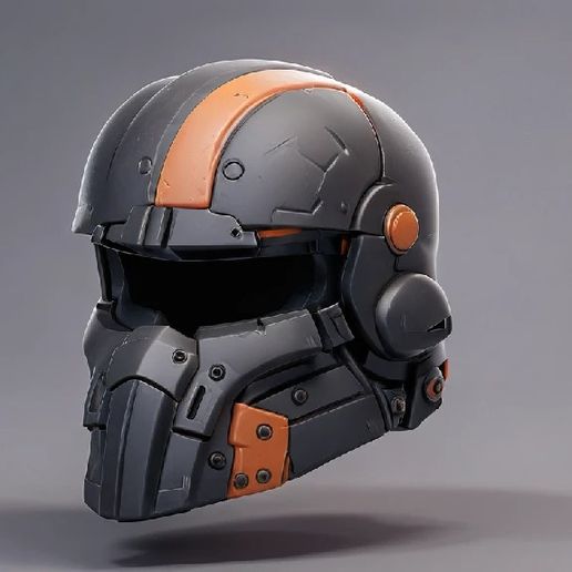 STL file Futuristic Helmet - 3D STL Printable 🪖 ・3D printer design to ...