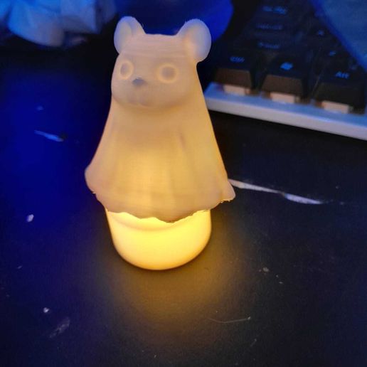 👻 Ghost hamster・ STL File for 3D printing・Cults
