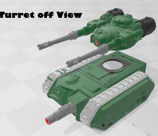 🪖 Custom Flak Tank for 7 Inch Space Marines・Free STL File for ・Cults