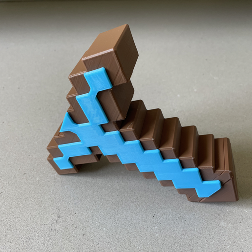 🗡️ Minecraft Collapsible Sword - Collapsing Sword・ STL File for 3D ...