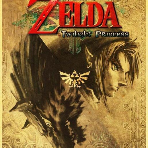 👸 lithophane Poster Legend of Zelda Twilight Princess Nintendo Gamecube ...