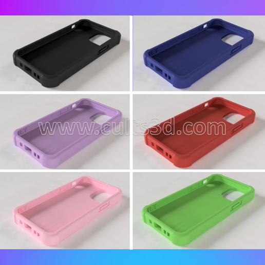 📱 Iphone 13 Mini Flexible Case・ STL File for 3D printing・Cults