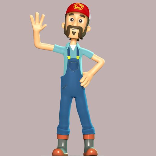 3D file Farmer Al - PAW Patrol 🧑‍🌾 ・Design to download and 3D print・Cults