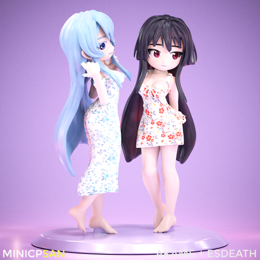 🇯🇵 Akame and Esdeath - Cute Summer Showdown - Akame ga Kill Anime ...