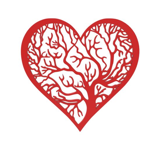 Archivo STL Árbol del corazón 🖼️ (DXF y SVG)・Diseño de impresión en 3D ...