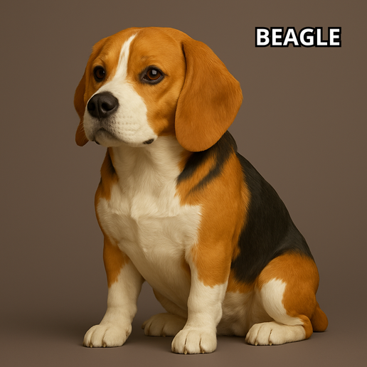 🐕 Beagle・ STL File for 3D printing・Cults