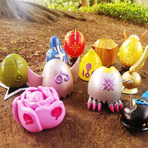 🐉 Digimon Digiegg of Miracles・ STL File for 3D printing・Cults