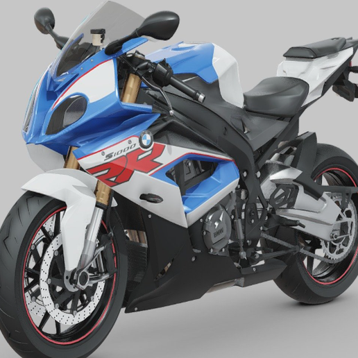 🏍️ BMW S1000RR Sportbike (3D Print Model)・ 3D File for 3D printing・Cults