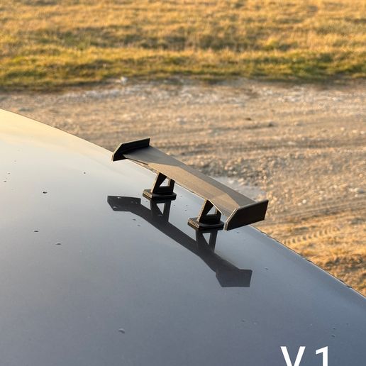 🚗 Mini Car Spoiler 1・Free 3MF File for 3D printing・Cults