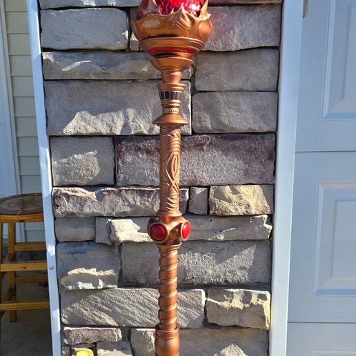 🔥 Fireball Staff of Flames for Cosplay Larping or Being Awesome・ STL ...
