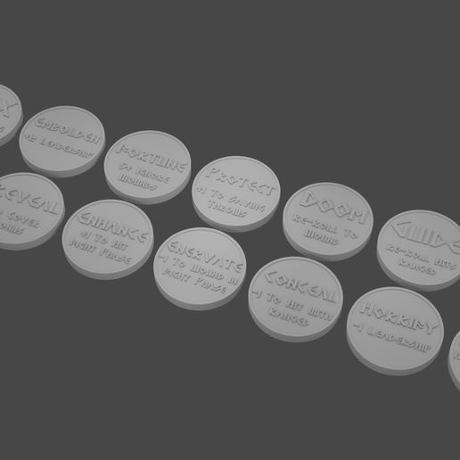 Free 3D file Eldar Spell Tokens- 8th ed codex ⚔ ・Design to download and ...