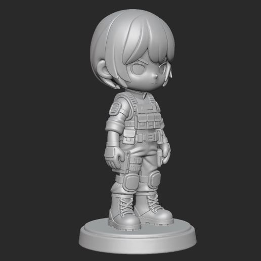 ♀️ Anime female soldiers・ STL File for 3D printing・Cults