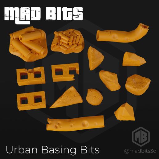 🎨 Urban Basing Bits・ 3D File for 3D printing・Cults