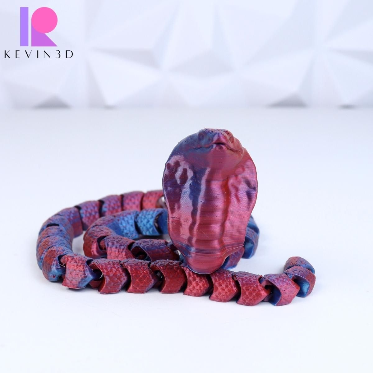 STL file ARTICULATED COBRA SNAKE FLEXI PET PRINT-IN-PLACE・3D printer ...