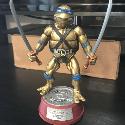 👾 TMNT 5th Anniversary Stand (Stand Only)・Free STL File for 3D printing ...