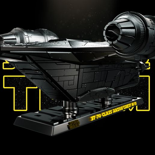 🪒 Razor Crest Ship - Star Wars 3D Models - Tested and Ready for 3D ...